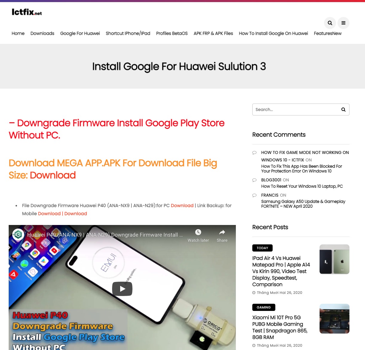 HUAWEI EMUのダウングレード方法( P40 Pro / P40 / P40 lite / Nova 7i / Mate Pro MRX ...